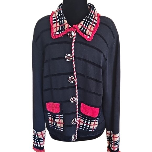 Jack B. Quick | Sweaters | Vintage Jack B Quick Cardigan Knit Jacket ...